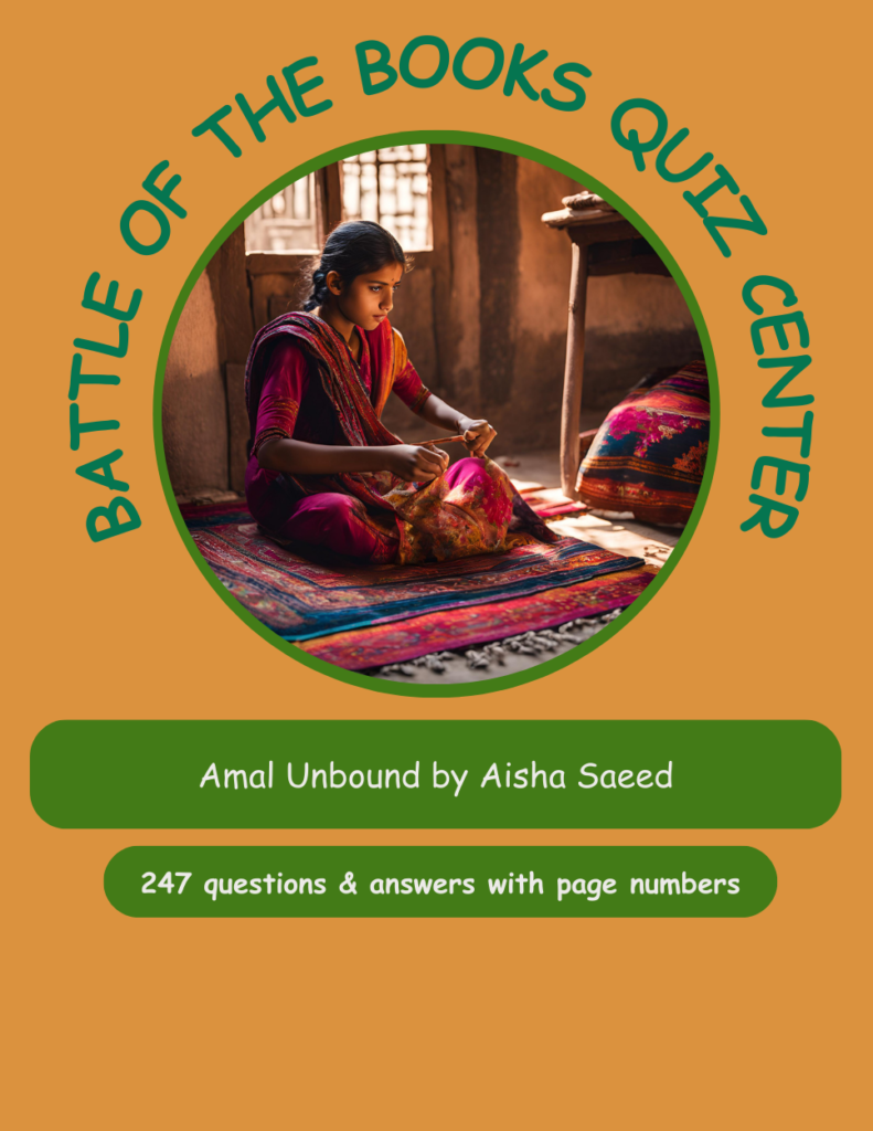 Amal Unbound by Aisha Saeed - Battle of the Books Quiz Center