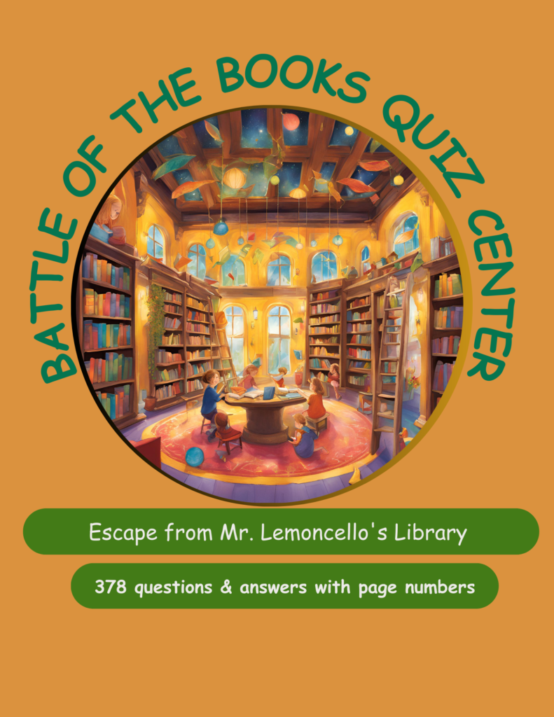 Escape from Mr. Lemoncello’s Library by Chris Grabenstein - Battle of ...