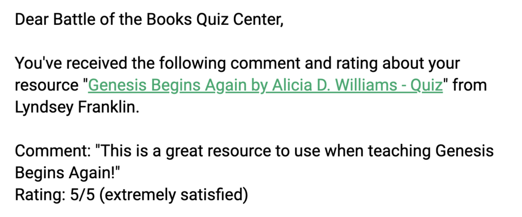 Home - Battle of the Books Quiz Center